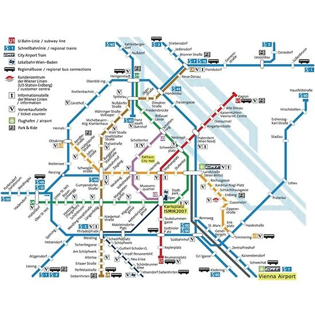 CafePress Vienna Metro Map Mug Ceramic Coffee Mug, Tea Cup 11 oz