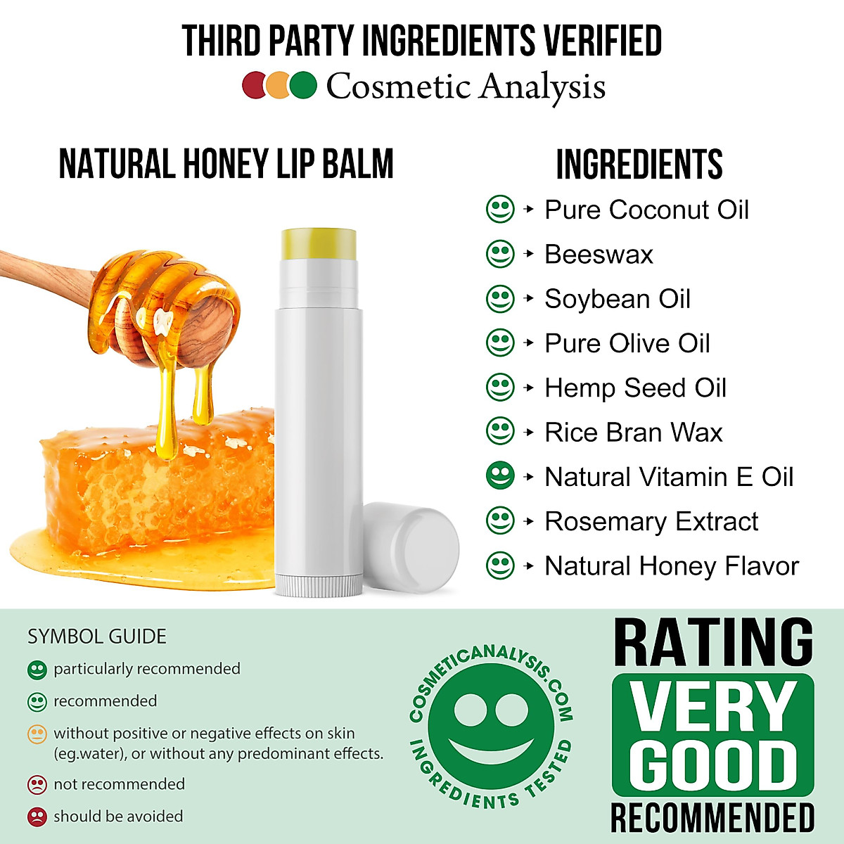 Beekeeper Made Natural Honey Lip Balm Bulk 50 Pack | Blank Filled Lip Balm For Party Favors, Gift Baskets, or Business Branding. For Men, Women, and Children