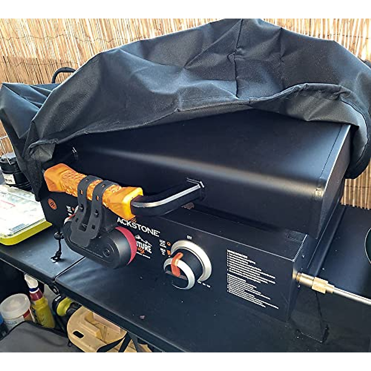 Westeco Griddle Cover 22 Inch for Blackstone 22inch Griddle with Hood Outdoor Waterproof Table Top Griddle Cover for Traeger Ranger & Scout, Pit Boss 75275 Portable Grills Black