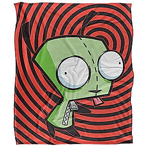 Invader Zim Blanket, 50"x60" Invader Zim Gir Spiral Silky Touch Super Soft Throw Blanket