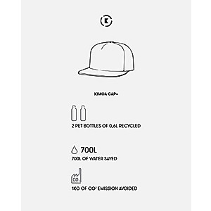 Kimoa - Flat Baseball Cap, Beige, Unisex Adult