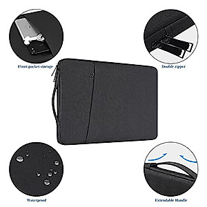 Drawing Tablet Sleeve Waterproof Protective Bag for Wacom Cintiq 16/Cintiq Pro 16 17/Intuos Pro PTH860 PTH860P Large,Huion KAMVAS Pro 16/GAOMON PD1560 PD1561 Graphics Drawing Tablet Case Holder, Black