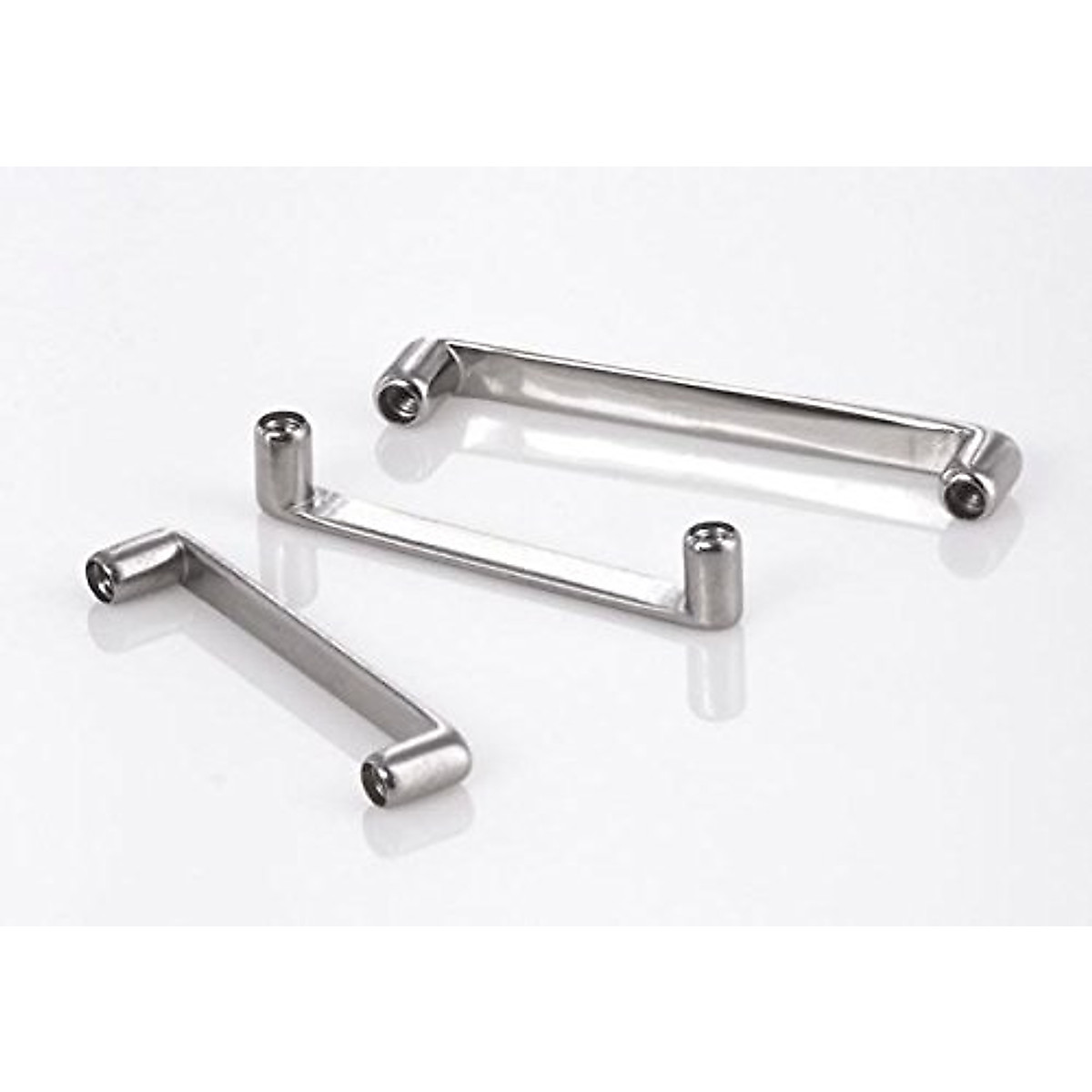 Painful Pleasures 14g Internally Threaded Flat Titanium Surface Barbell with 2mm Rise -11mm ~ 7/16"