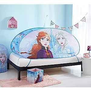 Disney Frozen 2 Pop Up Bed Tent with Anna & Elsa Graphics, 72" L x 36" W