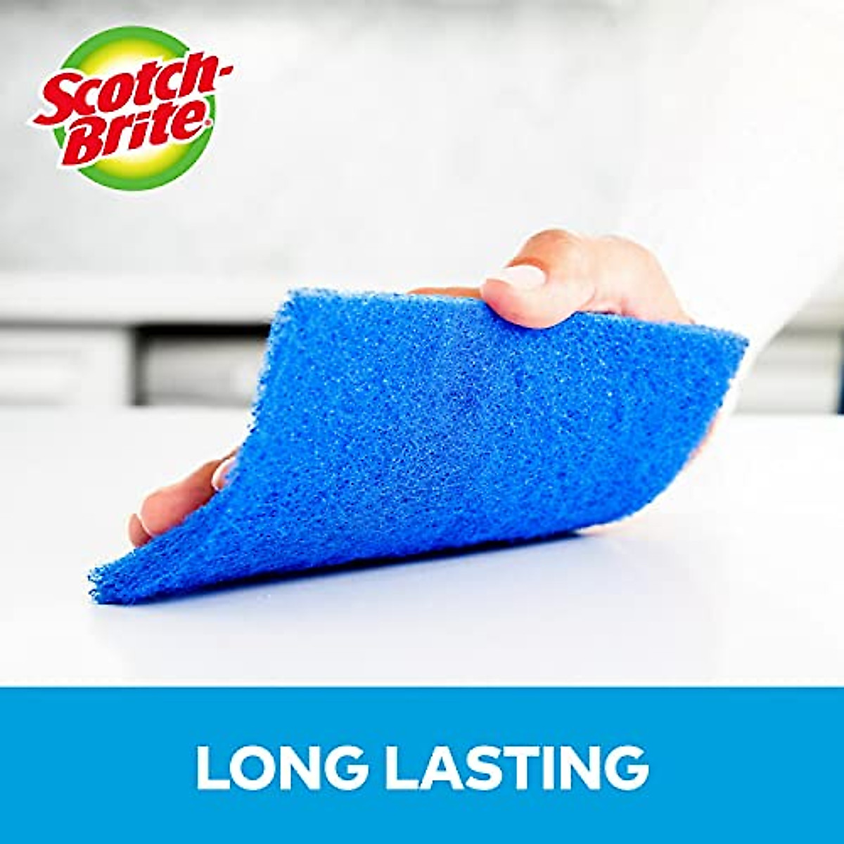 Scotch-Brite Non-Scratch Scour Pads, Scouring Pads for Kitchen and Dish Cleaning, 30 Pads