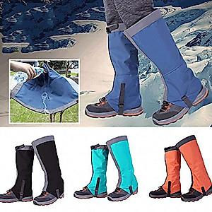LEJUNJIE Waterproof Snow Leg Gaiters Breathable Snow Leggings Long Outdoor Hiking Fishing Boots Gaiters Hunting Riding Leggings