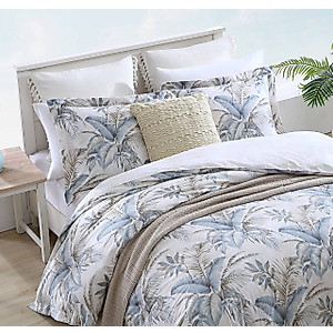 Tommy Bahama - King Duvet Cover Set, Cotton Bedding with Matching Shams & Button Closure, All Season Home Decor (Bakers Bluff Blue, King)