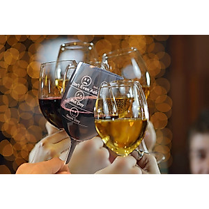 Whimsical Gift World Funny Wine Glass 14 Oz. With Emoji Faces (Don’t Even Ask, Good Day, Bad Day) | Novelty Gag Gifts for Men & Women | For Red & White Wine, Celebrations & Wine Tasting