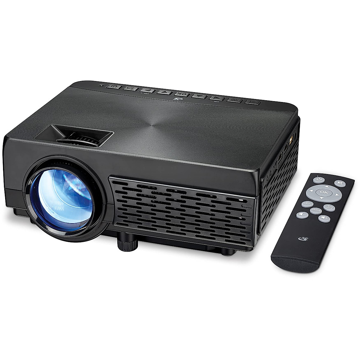 GPX Mini Projector with Bluetooth, USB and Micro SD Media Ports, Includes Remote (PJ300B)