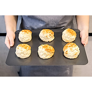 MasterClass KCMCHB4 Baking Sheet with PFOA Free Non Stick and Insulated Design, Heavy Duty Carbon Steel, 35 x 28 cm, Grey