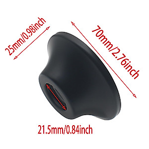 GWYAN 1Pcs Matt Black Steel Tapered Flange Cover Bell Flange Cover Suitable for Faucet or Pipe Decoration