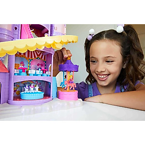 Polly Pocket Dolls & Playset, Rainbow Funland Theme Park with 2 Unicorns, Polly & Shani Micro Dolls, 25 Surprise Accessories