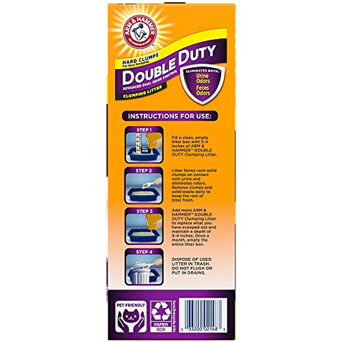 Arm & Hammer Double Duty Clumping Cat Litter, 14lb
