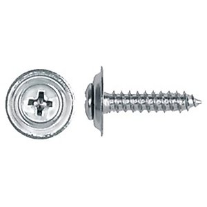 AMZ Clips And Fasteners 100 Phillips Oval Head 8 x 3/4inches Chrome Sems Screws
