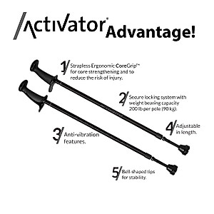 Urban Poling | Activator® Evening Black | Rehab | Nordic Walking