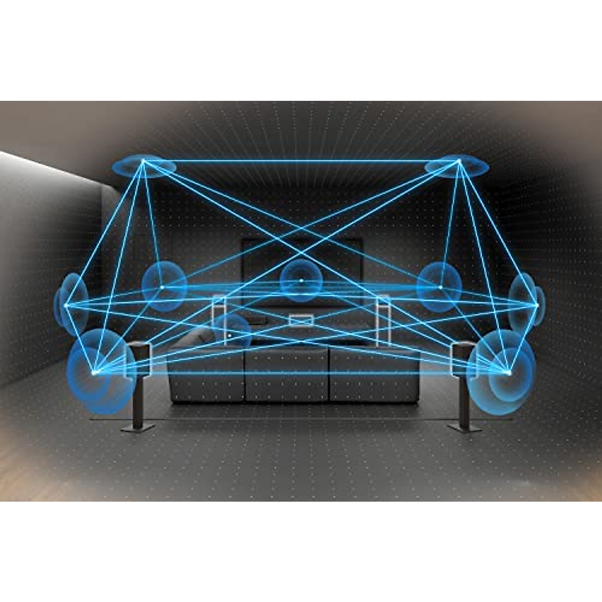 Sony STR-AN1000 7.2 CH Surround Sound Home Theater AV Receiver, Dolby Atmos, DTS:X, Bluetooth, WiFi, Google Chromecast, Spotify Connect, Apple AirPlay, HDMI 2.1