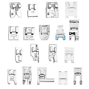 eoocvt 52pcs Domestic Sewing Machine Presser Feet Set for Brother, Babylock, Singer, Janome, Elna, Toyota, New Home, Simplicity, Necchi, Kenmore, and White Low Shank Sewing Machines