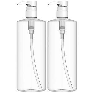 EZProUSA Shampoo Conditioner Dispenser Pumps for 32mm Neck 1 Liter (32 oz Shampoo Bottles), Metal Free Rust Free Air Pumps, Pump for Shampoo Bottle, White