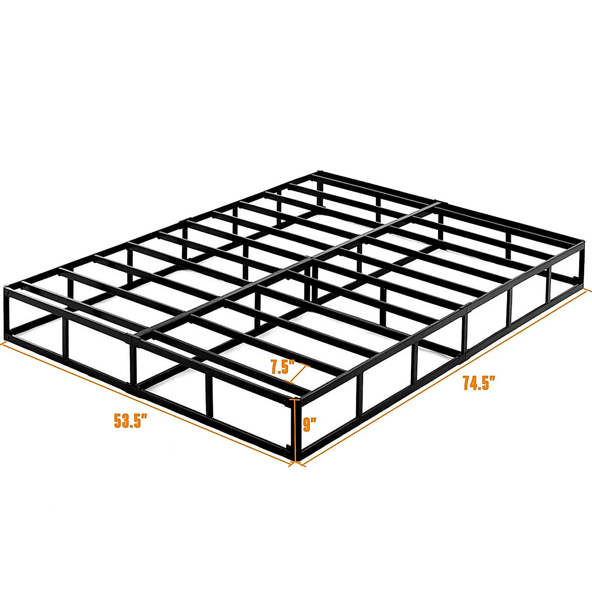 TATAGO 9 Inch Heavy Duty Box Spring Mattress Foundation 3000lbs Max Weight Capacity/No Noise/Easy Assembly,Full