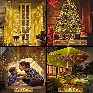 SUNJOYCO Patio Umbrella Lights