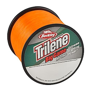 Berkley Trilene® Big Game™, Blaze Orange, 12lb | 5.4kg, 1175yd | 1074m Monofilament Fishing Line, Suitable for Saltwater and Freshwater Environments