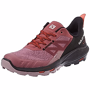 Salomon Women's OUTPULSE Gore-Tex Hiking Shoes for Women, Tulipwood/Black/Poppy Red, 8