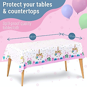 Discovering DIY Unicorn Birthday Decorations for Girls - Party Supplies Kit for 16 Guests w/ Plates, Cups, Goody Bags, Utensils, Napkins, Cake Cutter & Topper, Candles, Table Cloth and Banner
