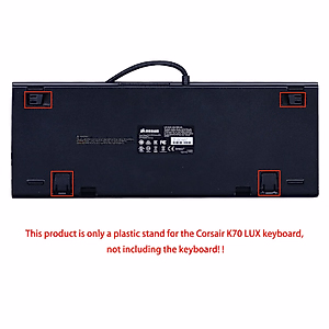 XHSESA Replacement Plastic Foot Stand Leg Bracket for Corsair K70 LUX RGB Mechanical Gaming Keyboard (Front Stand+Rear Stand)