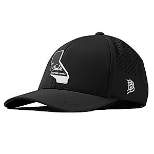 Branded Bills California Vintage PVC Black Curved Performance, Lightweight, Comfortable Baseball Cap