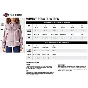 Dickies womens Short Sleeve V-neck T-shirt Work Utility T Shirt, Mauve Shadows, Large US