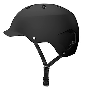 Bern Watts Classic Bike Helmet for Men and Women, Multisport Certified, Matte Black, Small