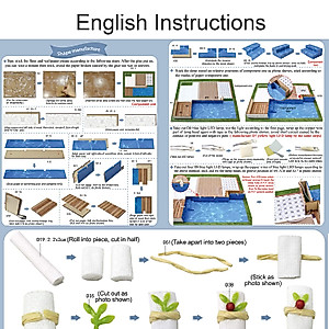 DIY Miniature Dollhouse Kit,UniHobby Time Apartment DIY Dollhouse Kit with Wooden Furniture Light Gift House Toy for Adults