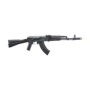 Licensed Lancer Tactical x Kalashnikov KR-103 USA SBR Airsoft AK74 AEG Rifle with Folding Stock - Includes Airsoft Speed Loader (Black)