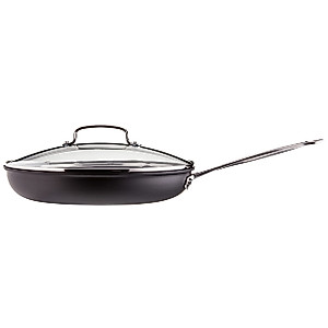 Cuisinart 622-30G Nonstick-Hard-Anodized, 12-Inch, Skillet w/Glass Cover & 619-14 Chef's Classic 1-Quart Nonstick-Hard-Anodized, Saucepan w/Cover