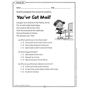 Comprehension Skills: Short Passages for Close Reading: Grade 1