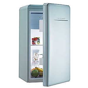 Winia WFR044RCNL Retro Compact Refrigerator, 4.4 Cu. Ft, City Blue