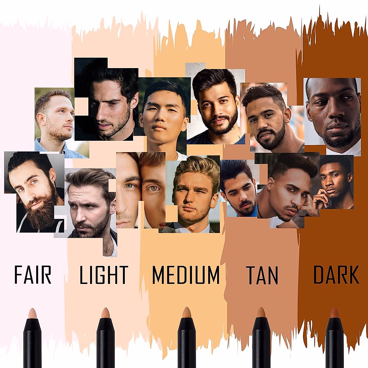 WOAK Stealth Fighter Pen - Concealer for Men – Hybrid Skin Care - Hide and Fight Blemishes (Tan)