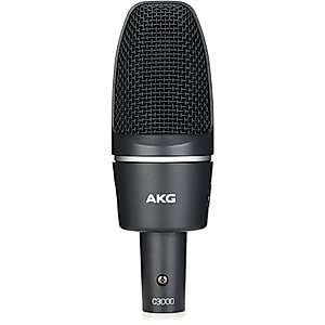 AKG Pro Audio C3000 High-Performance Large-Diaphragm Condenser Microphone , Black