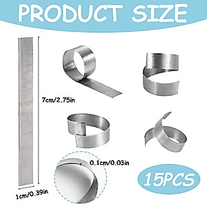 XIHIRCD 15pcs Aquarium Plant Weights, Bendable Fish Tank Plant Weights Metal Aquarium Plant Over Weight Anchors Cuttable Aquatic Plant Anchors for Ponds Aquarium Prevent Plants Floating