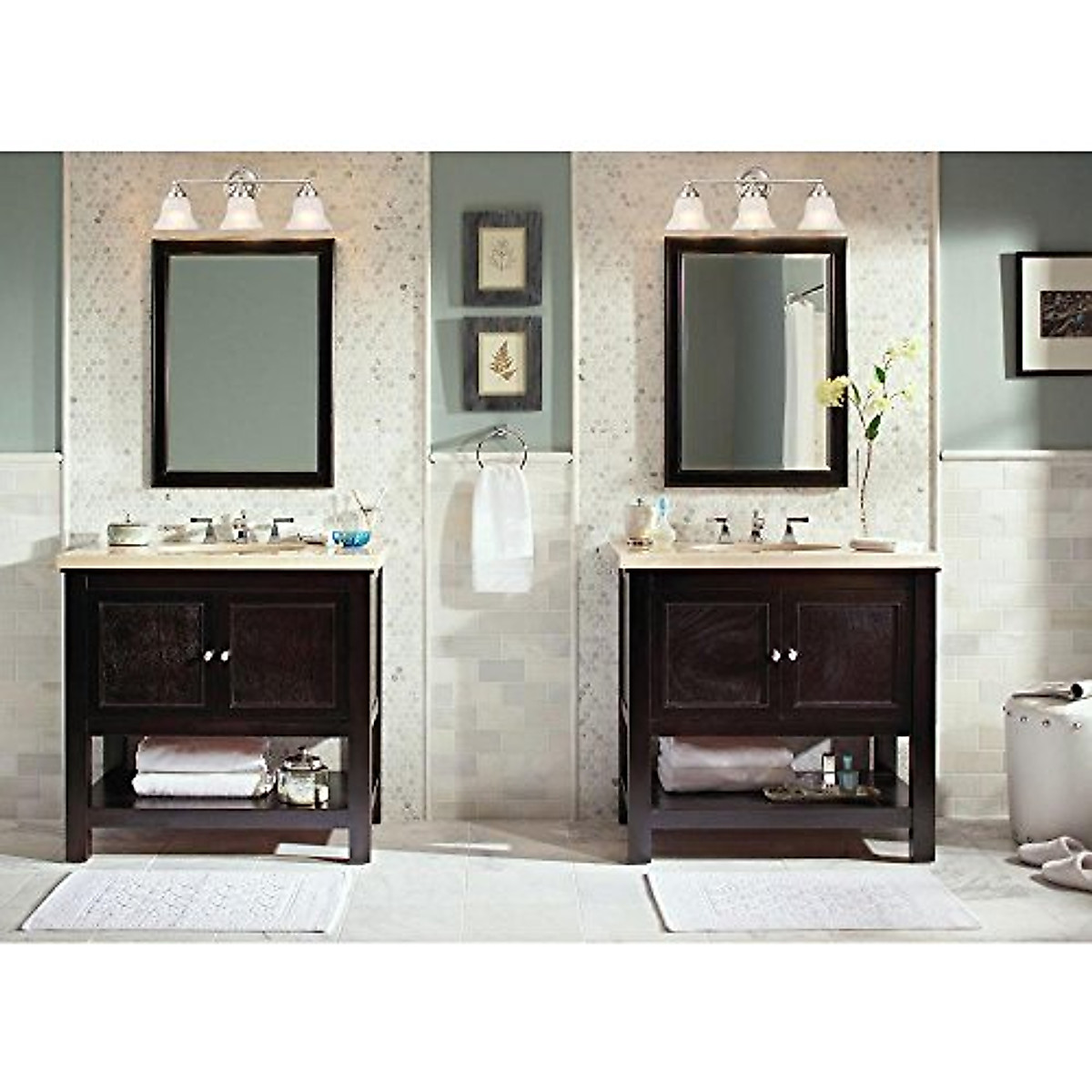 Hampton Bay EGM1393A-4/BN 3-Light Brushed Nickel Vanity