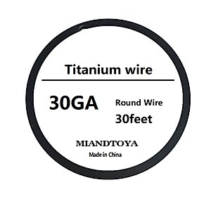 Titanium Wire 30feet 30 Gauge Hard 0.25mm for Jewelry Making DIY Arts Crafts Household Use Soldering Wire