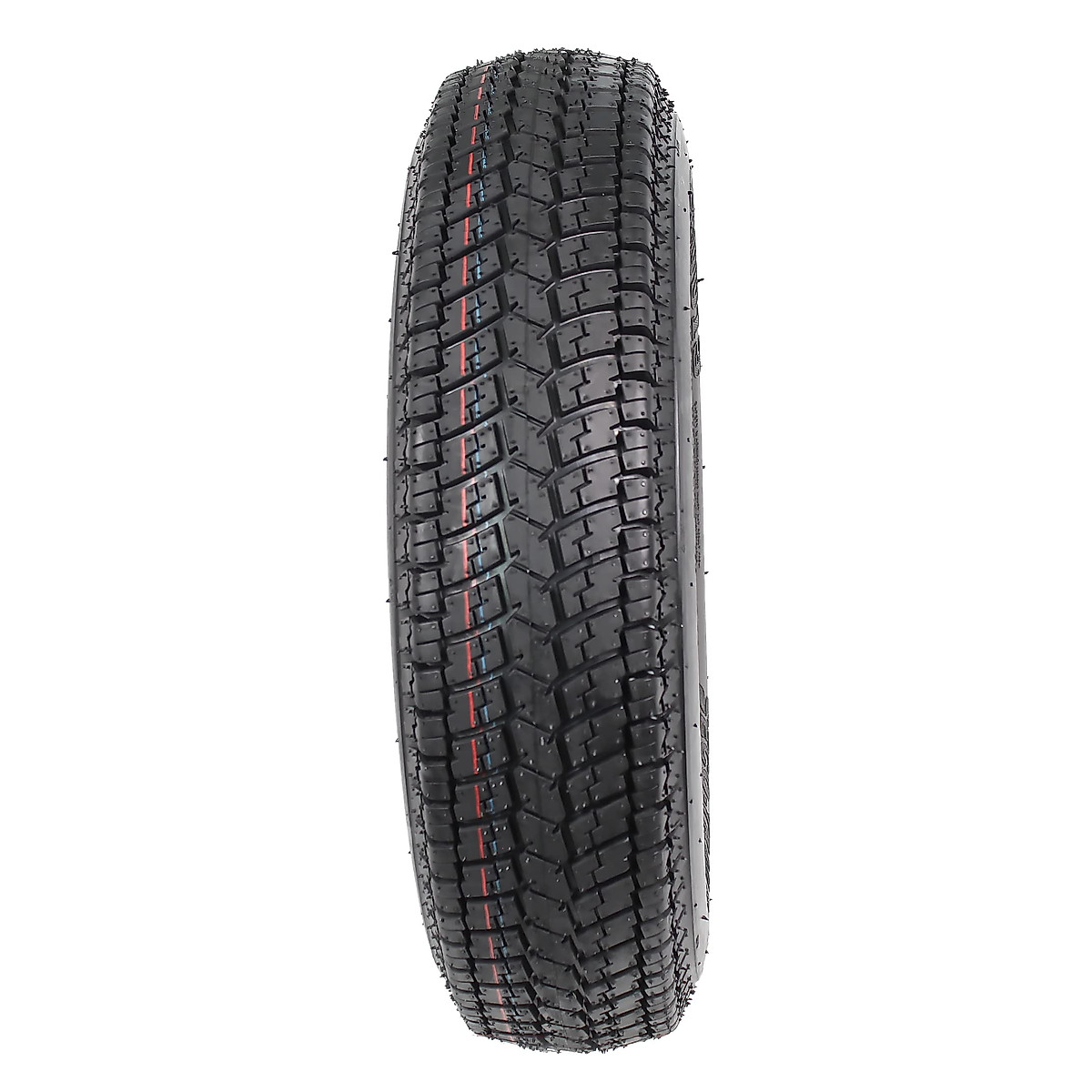 eCustomrim 2-Pack Trailer Tire On Rim Bias Ply ST175/80D13 175/80 Load Range C 5-4.5 Black Spoke Wheel - 2 Year Warranty w/Free Roadside