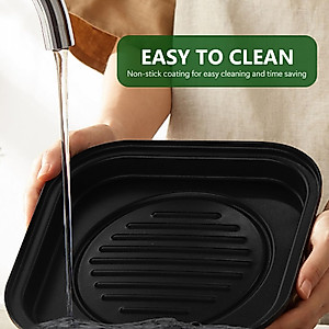 Austric 2 In 1 Electric Shabu Shabu Pot 3.5L with Removable Grill Pan, Non-Srick Electric Hot Pot with Slide Power Control, Multi Cooker with Tempered Glass Lid for Frying,Grilling,BBQ | (Green)