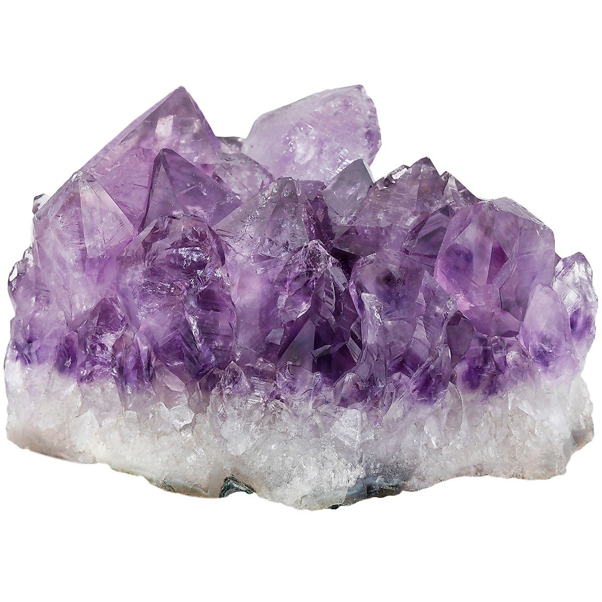 Rockcloud Natural Purple Amethyst Quartz Crystal Cluster Geode Druzy Home Decoration Gemstone Specimen