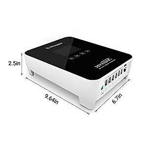 Newpowa 40A(Amp) MPPT Charge Controller DC Input 12V/24V with Colorful LCD Dispaly Solar Panel Regulator,Negative Ground,Compatible with Lead Acid Battery (40A MPPT+BT)