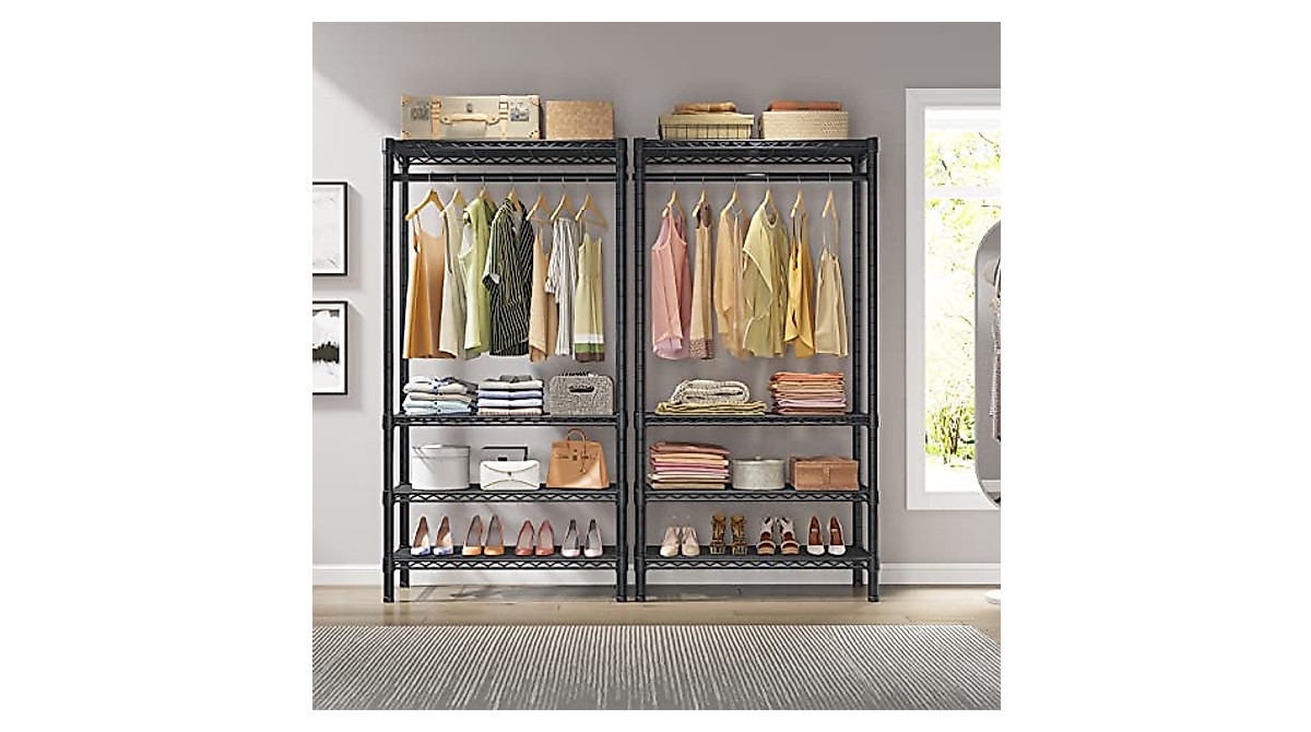 VIPEK V1S Heavy Duty Garment Rack - 4 Tiers & 500LBS Capacity