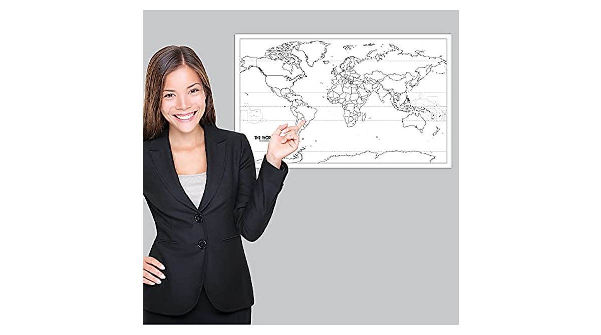Palace Learning World Map Posters - 2 Pack for Kids
