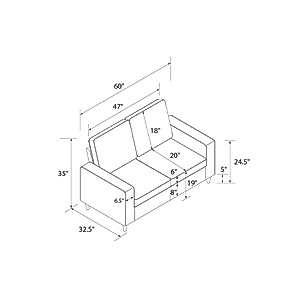 REALROOMS Coral Loveseat 2 Seater Upholstered Sofa, Green Velvet