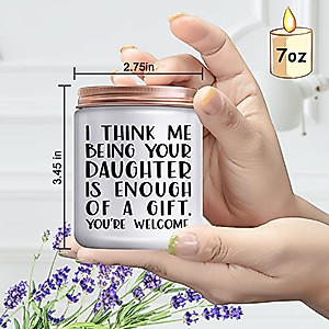 Mom Gifts from Daughter for Dad - Funny Birthday Gifts for Mom Women Christmas Thanksgiving&Mother's Day Gift Lavender Candle