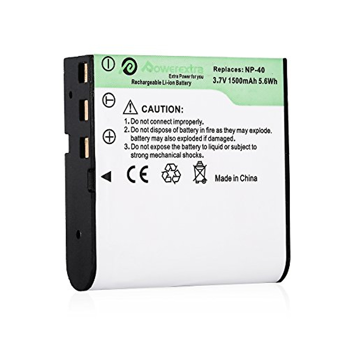 Powerextra 2 x NP-40 Battery and Charger Compatible with Casio NP-40, Casio Exilim EX-Z600, EX-Z750, EX-Z1000, EX-Z1050, EX-Z1080, EX-Z1200, Kodak AZ421(Free Car Charger Available)